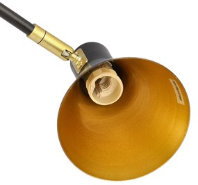 Černo-zlatý závěsný lustr Less pro žárovku 4x E14  - Candellux