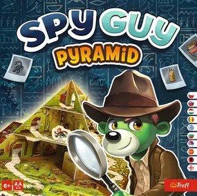 TREFL Hra Spy Guy Pyramid / Postřehová hra / 3D hrací deska / 56 karet