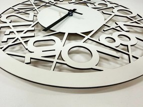 Nástěnné hodiny S Čísly - II. jakost Zvolte barvu dekoru: Bílá, Velikost hodin: 40x40, Barva ručiček: Zlaté