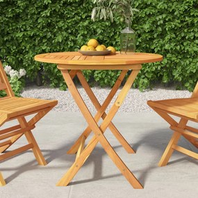 Skládací zahradní stůl 85 x 76 cm masivní teakové dřevo - Default Title