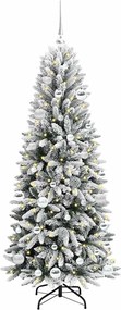 Umělý vánoční stromeček Bílá 150 cm PVC, plast, ocel a PE 3396038
