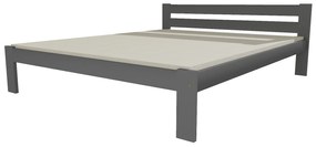 Dřevěná postel VMK 5A 180x200 borovice masiv - šedá
