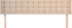 Čelo postele typu ušák cappuccino 163x16x78/88 cm umělá kůže 3118869