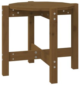 Konferenční stolek medově hnědý Ø 52,5 x 45 cm masivní borovice - Default Title