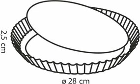 Tescoma DELÍCIA forma s vlnitým okrajem a odnímatelným dnem 28 cm