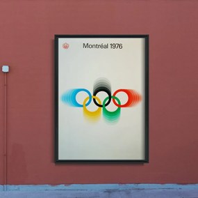 Retro plakát Retro plakát Olympijské hry v Montrealu