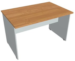 Stůl jednací rovný 120 cm - Hobis Gate GJ 1200 Dekor stolové desky: olše, Dekor lamino podnože: šedá