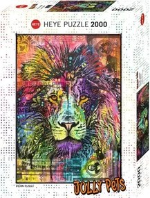 HEYE Puzzle Jolly Pets: Lví srdce / 2000 dílků / 69 × 97 cm