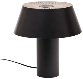 Černá stolní lampa s kovovým stínidlem (výška 32 cm) Ancare – Kave Home