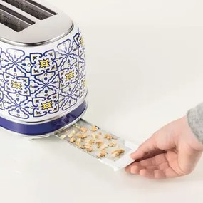 Ariete Capri bílá, světle modrá / Toustovač / 2 plátky / 810 W