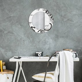 Kulaté dekorativní zrcadlo Graffiti vzor fi 50 cm