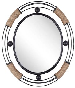 Nástěnné zrcadlo Mouza (černá). 1081573