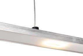 Designové závěsné svítidlo ocelové s dotykovým stmívačem včetně LED - Platinum