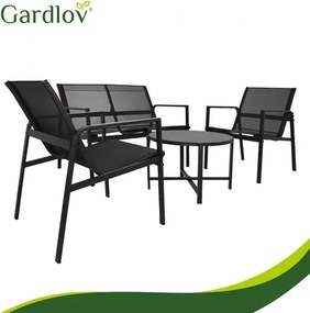 Zahradní nábytek MORENO – stůl + 2 židle + pohovka