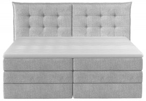 Čalouněná postel boxspring Fendy 180x200 šedá