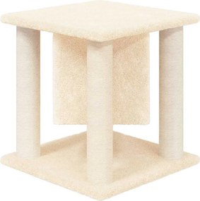 Škrabadlo pro kočky se sisalovými sloupky krémové 37 cm 171654