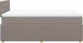 Box spring postel s matrací taupe 120x200 cm textil 3287441