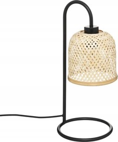 Stolní lampa Ali, bambusové stínidlo, Ø 16 cm