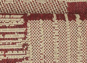Koberce Breno Kusový koberec SISALO 706/O44P, Červená, Vícebarevné, 133 x 190 cm