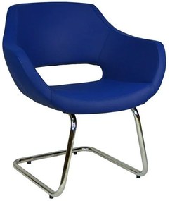 Tmavě modrá konferenční židle Burocci Viva