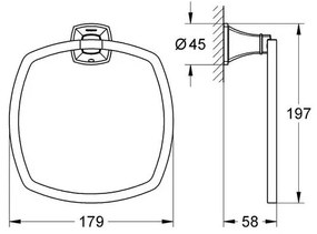 Grohe Grandera Držák na ručníky G40630000