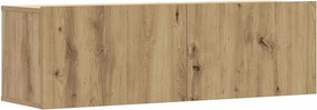 Nástěnné TV skříňky 4 ks dub artisan 100x30x30 cm kompozit 3329008