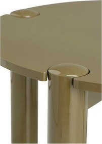 Khaki kulatý konferenční stolek z MDF ø 80 cm Pussel – Ellos Home