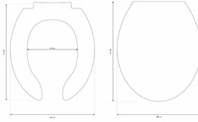 Cersanit K98-0002 - Záchodové prkénko pro osoby se zdravotním postižením ETIUDA