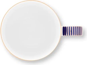 Pip Studio Dot Delight Navy-Gold sada 2ks hrnků 380ml, modro-zlatá (Sada 2 ks hrnků 380 ml z tenkostěnného porcelánu)