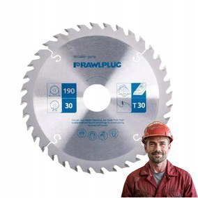 Kotoučová pila na dřevo 250 mm 30/20/16x40Z Rawlplug