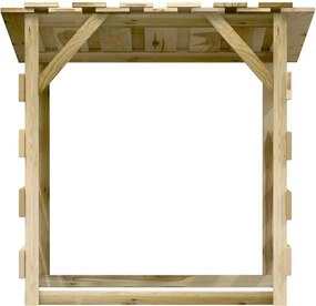 Pergoly se střechou 3 ks 100x90x100 cm impregnovaná borovice 3096645
