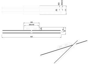 Trio - LED Stmívatelný přisazený lustr SMARAGD 2xLED/8W/230V 3000-6000K
