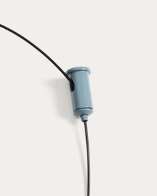 Modré LED stmívatelné závěsné svítidlo s kovovým stínidlem ø 16 cm Porte – Kave Home