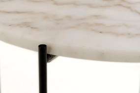 ACTONA Kulatý odkládací stolek AVILA světlý ⌀52 cm