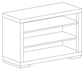 Vegas S - Tv stolek V21 - santana světlá
