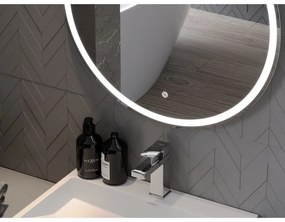 Mexen Gobi podsvícené koupelnové zrcadlo 90 x 90 cm, LED 6000K, ventilátor - 9801-090-090-611-00