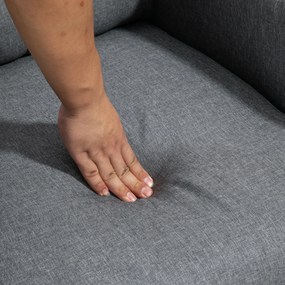 HOMCOM Polohovací Křeslo, TV Křeslo s Polohováním, TV Křeslo s Vzhledem Lnu, Čalouněné Polohovací Křeslo s Jádrem z Taštičkových Pružin, Relaxační Kř…