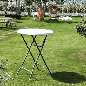 Bestent Cateringový stůl 80cm Bílý