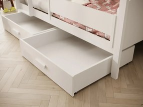 Dětská patrová postel Jori s bariérkou 200x90