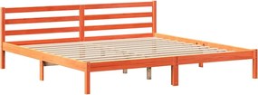 Postel bez matrace voskově hnědá 200 x 200 cm masivní borovice 3301562