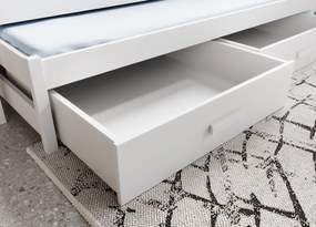 ADRK Furniture Dvoulůžková dětská postel Olen 180x80 s matrací CH-OLE-W-180-M