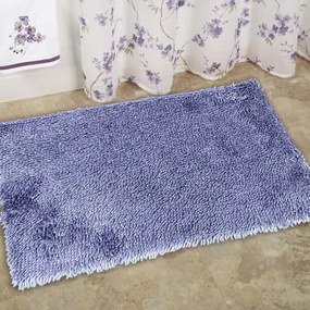Koberce Breno Koupelnová předložka RASTA MICRO NEW - lilac, Modrá, 50 x 80 cm