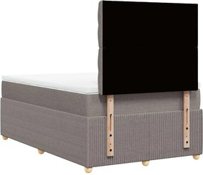 Box spring postel s matrací taupe 120x190 cm textil 3292006