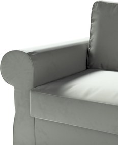 Potah na pohovku IKEA Backabro 2-místná, rozkládací barva šedá látka lesklé, sametová
