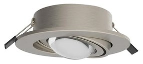 MEGATRON LED vestavné bodové svítidlo Planex Powerlens, 4,8 W, nikl
