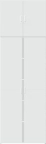 Skříň highboard bílá 80 x 42,5 x 249 cm kompozitní dřevo 3281364