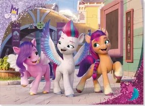 DODO Puzzle My Little Pony: Ve městě / 60 dílků / 32 x 23 cm
