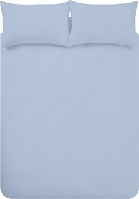 Světle modré flanelové povlečení na dvoulůžko 200x200 cm Brushed – Catherine Lansfield