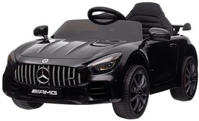 Dětské elektrické autíčko s dálkovým ovládáním BestBerg BBCC-10B – Mercedes-Benz AMG GT R / nosnost 25 kg / Li-Ion baterie / černá