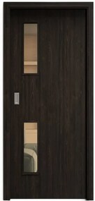 SAPELI ELEGANT KOMFORT M32 - CPL LAMINÁT - POSUVNÉ DVEŘE VČ. ZÁRUBNĚ - Wenge Průchozí šířka (cm): 100, Průchozí výška (cm): 197, Typ skla: Planibel bronz